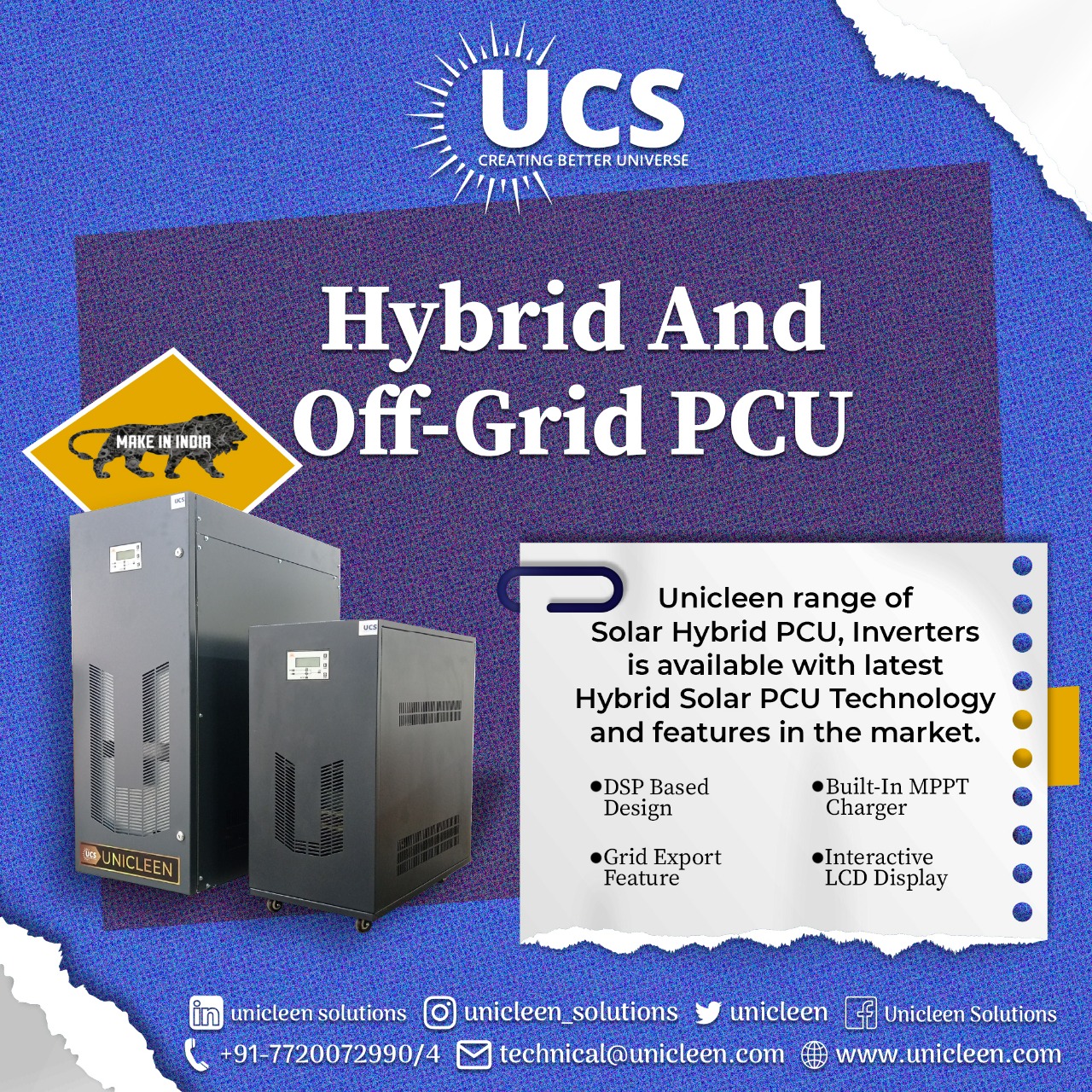 All you need to know about SOLAR PCU - Unicleen
